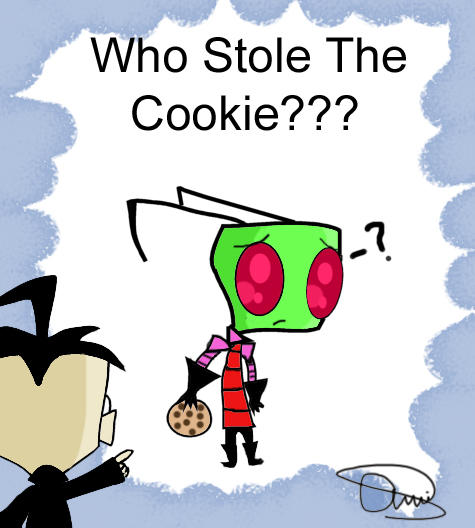 Zim is a Cookie Thief by AmiNergalJr on DeviantArt