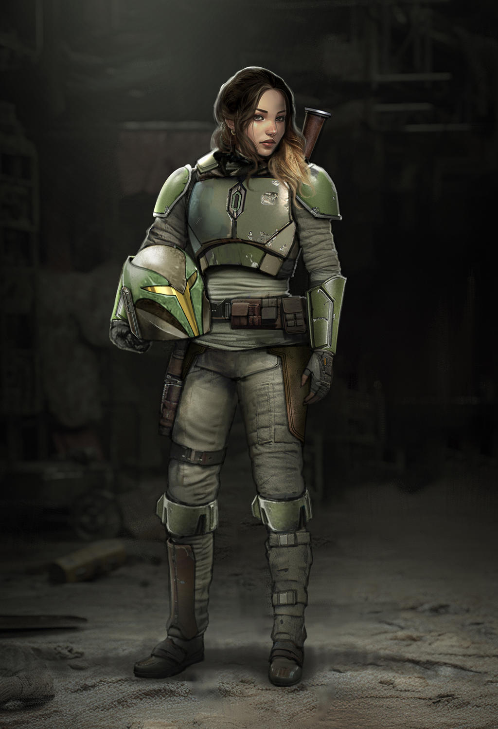 Commission Mando Girl By Vincentiusmatthew On Deviantart