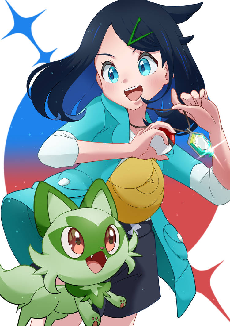 Liko And Sprigatito 4 By Jaxsnelling On Deviantart