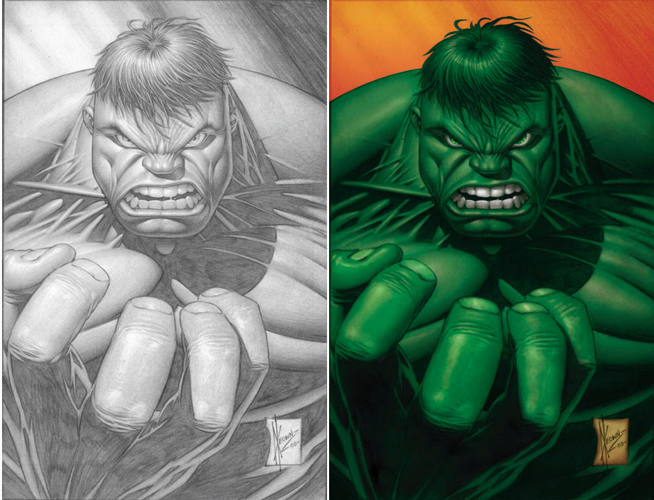 Dale Keown Hulk Close Up By Steveart81 On Deviantart