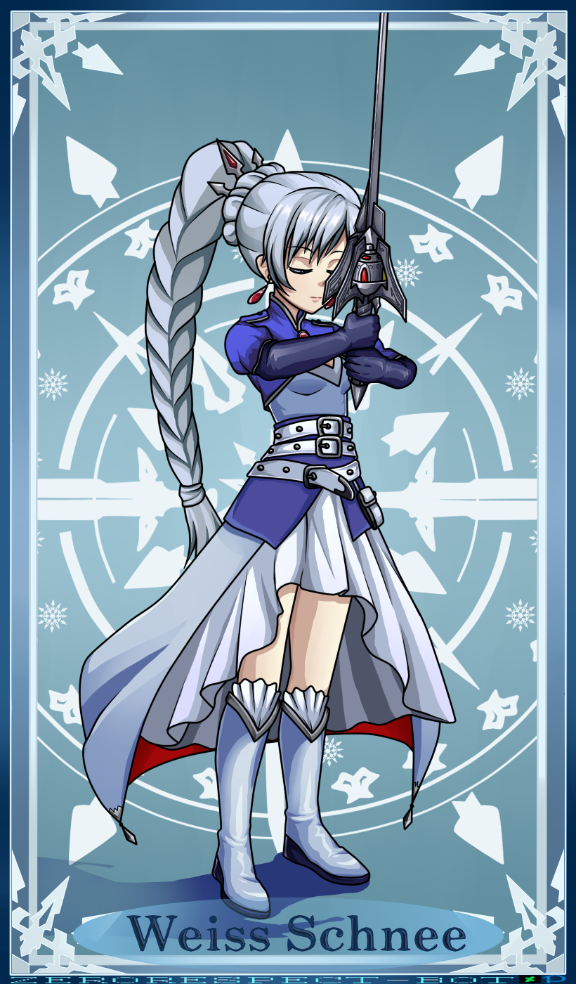 Saber Weiss Card By Zephylyne On Deviantart