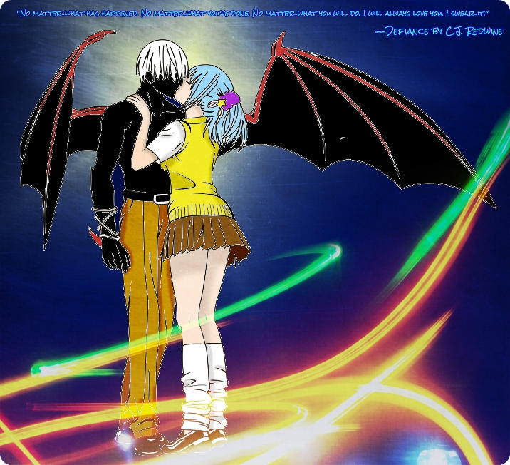 Kurumu X Tsukune Color By Marclinevampire On Deviantart
