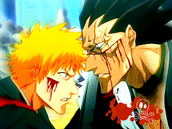 Ichigo Vs Kenpachi By Goldendragonslayer On Deviantart