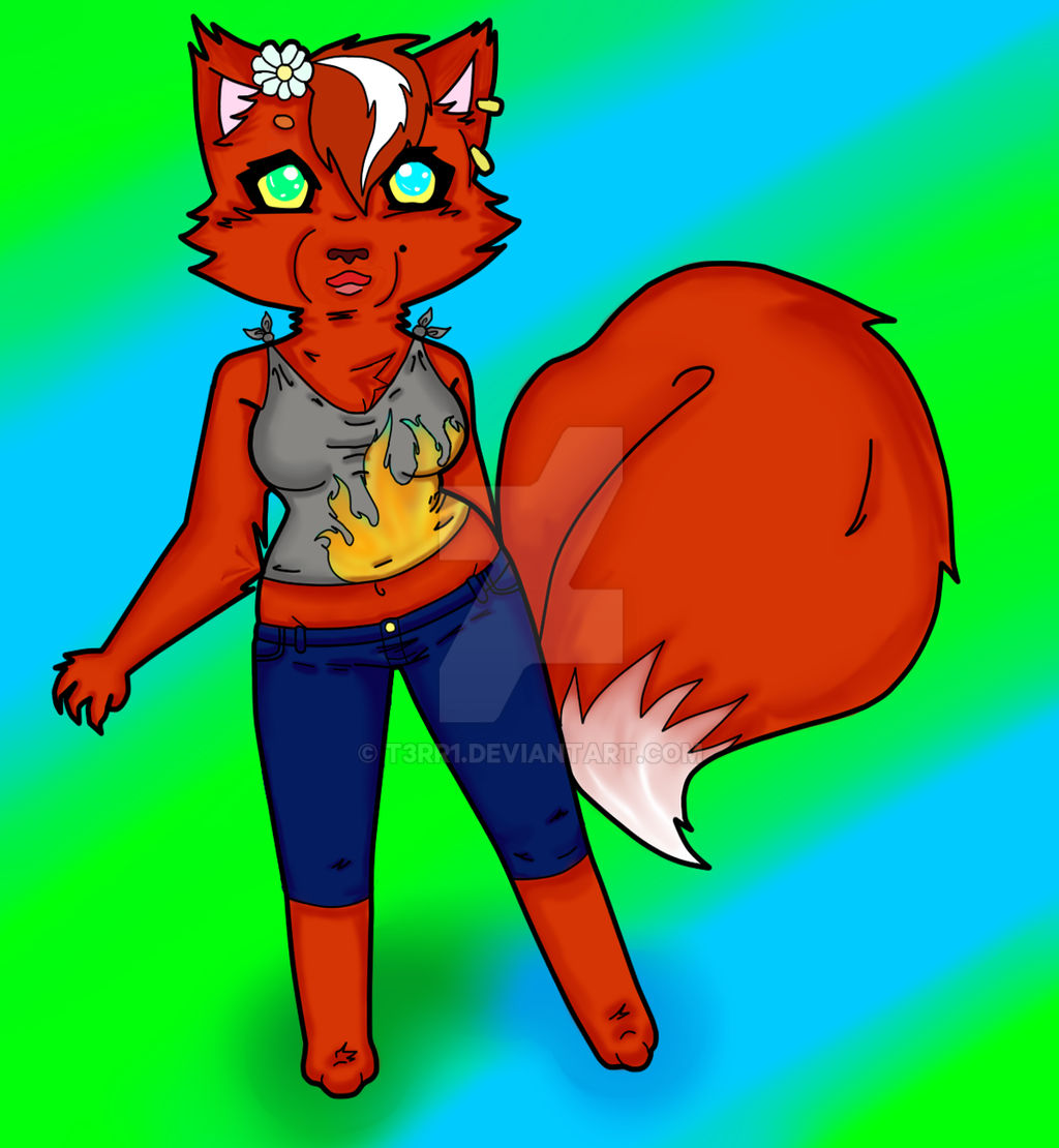 Kitsune Girl By T3rr1 On Deviantart