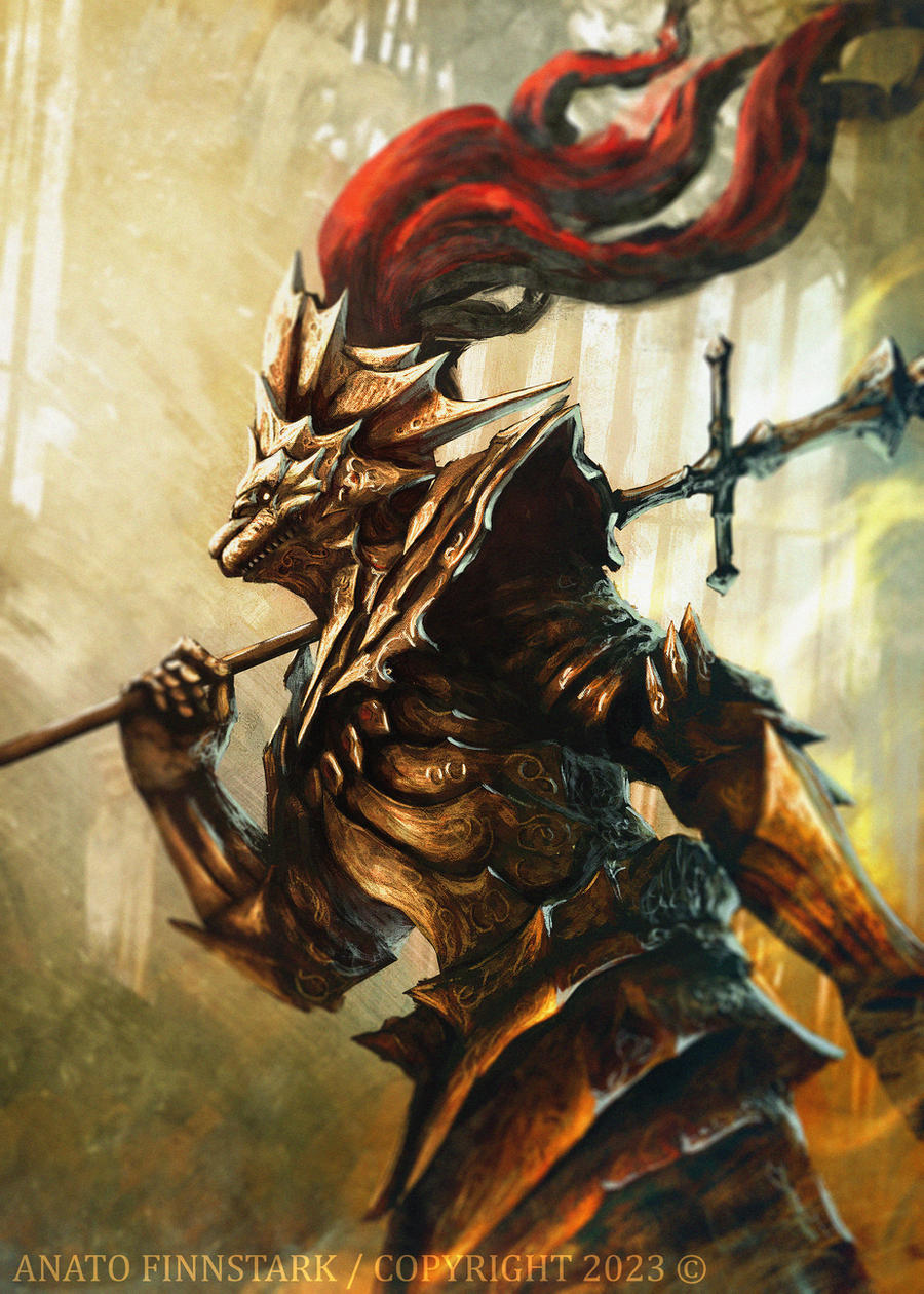 Dragon Slayer Ornstein By Anatofinnstark On Deviantart