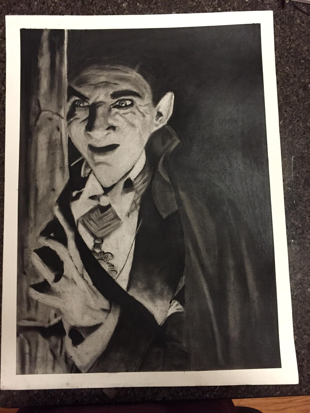 Vampire Charcoal Drawing By Foreveranartist567 On Deviantart