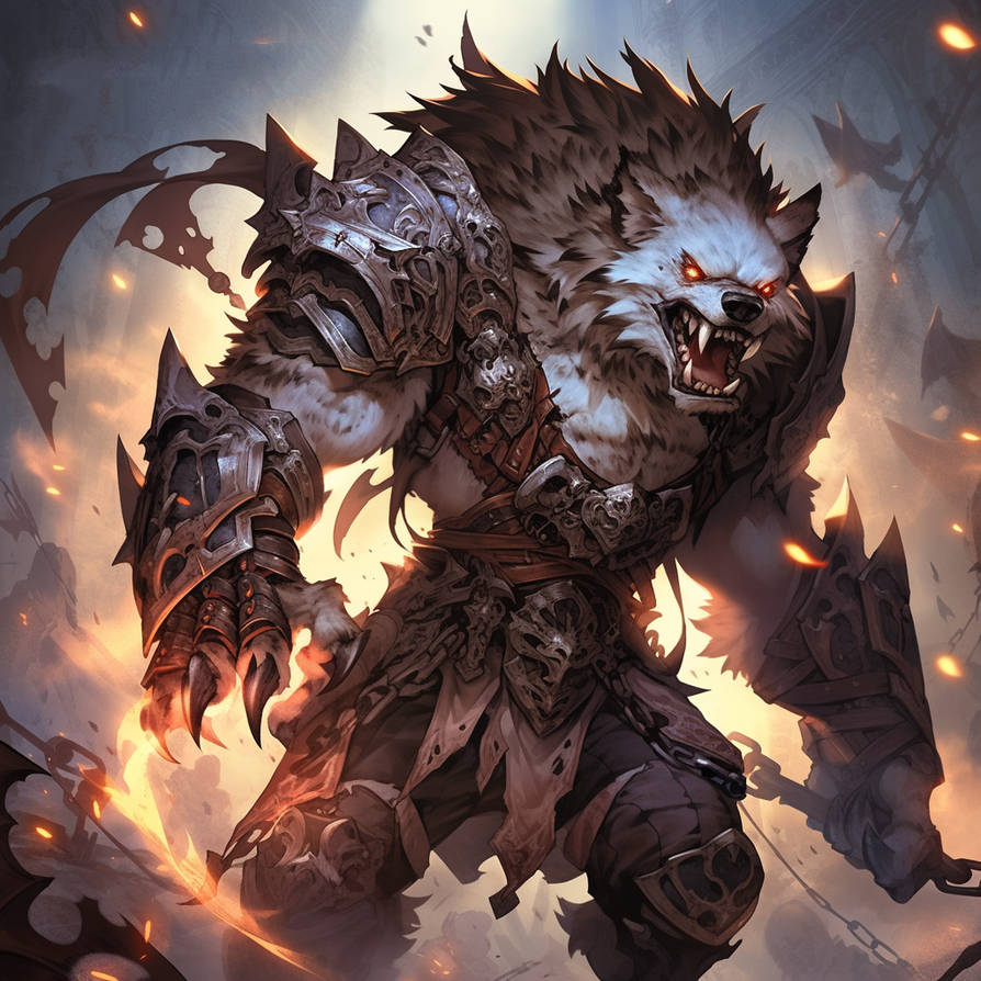 Gnoll Warlord by saralgam1980 on DeviantArt Gnoll Warlord by saralgam1980 on DeviantArt