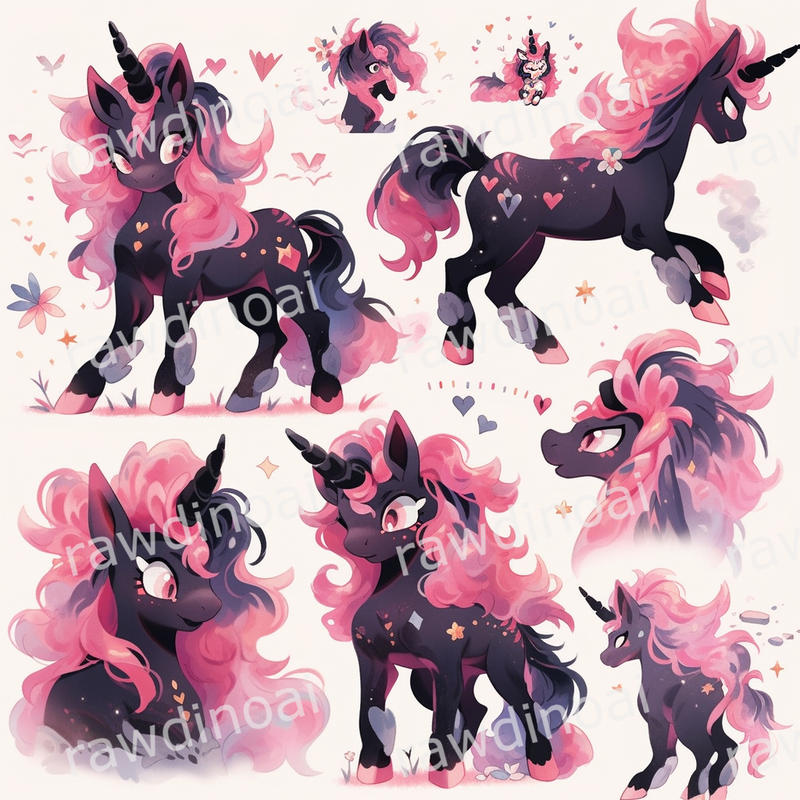 Demonic Unicorn Character 080 By Rawdinoai On Deviantart