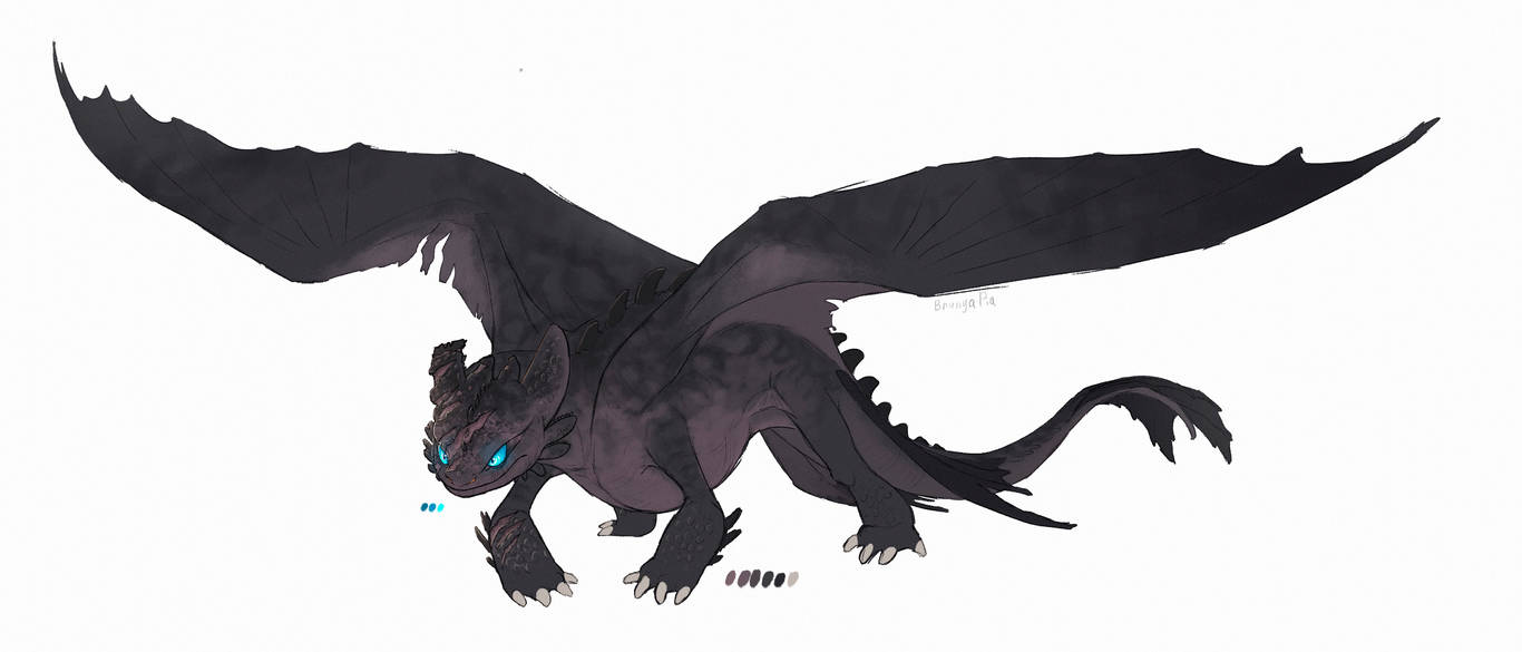 Night Fury Design By Brunyapie On Deviantart