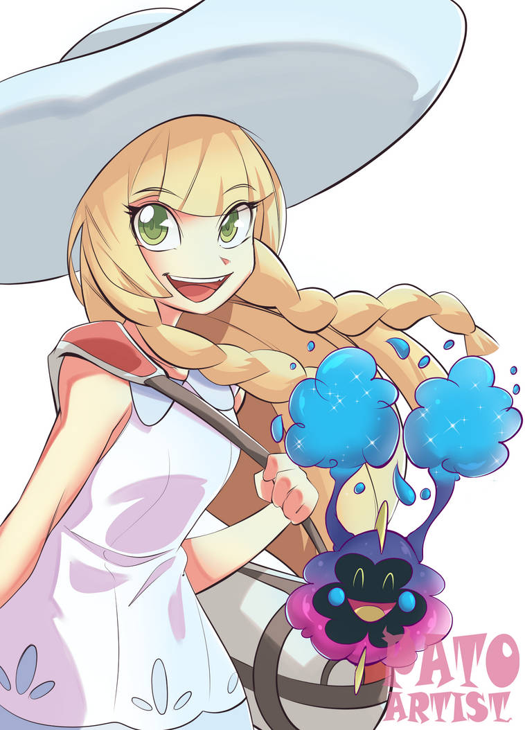 Lillie And Cosmog Pokemon By Patoartist On Deviantart