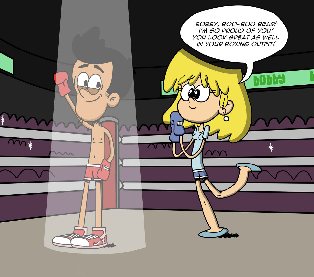 The Loud House Boxer Bobby And Lori Request By Underloudf On Deviantart