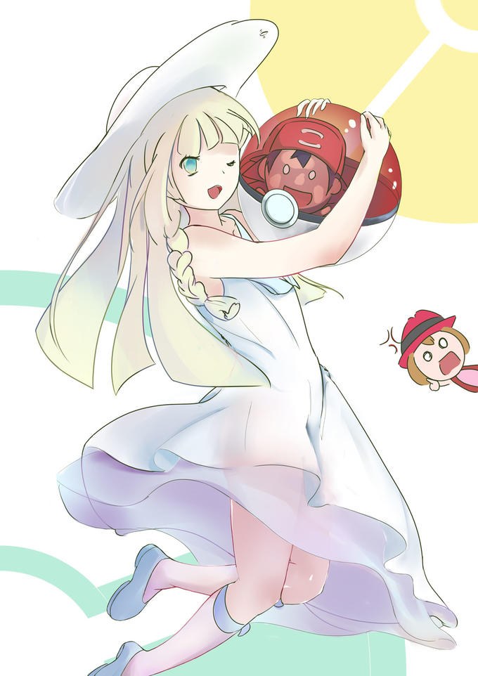 Lillie Caught Ash By Benten 99 On Deviantart