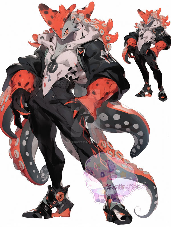 Closed Squid Anthro Ai Adoptable By Countingbeeps On Deviantart