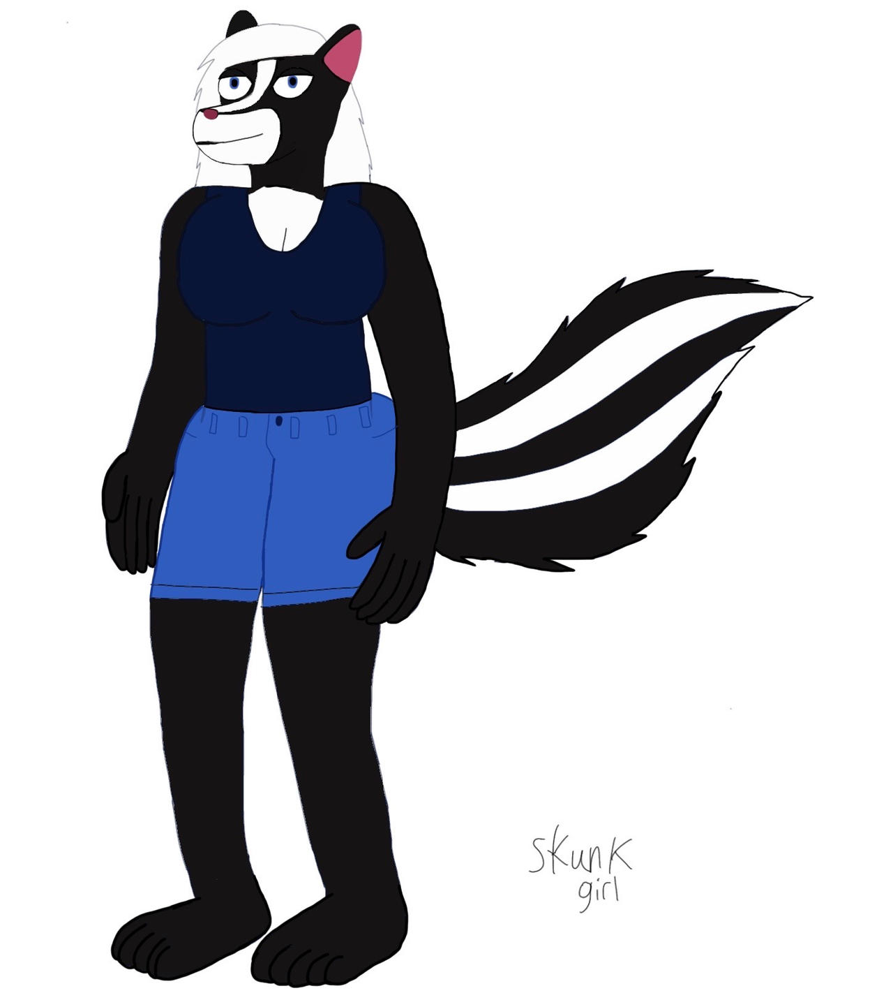 Skunk Girl By Drewchasey24 On Deviantart