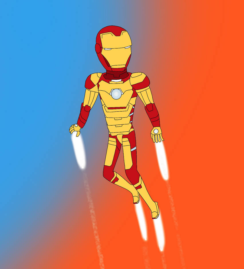 Iron Man Flying By Robsondoodle On Deviantart