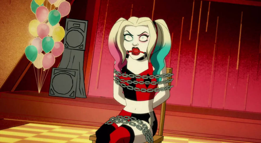 Harley Quinn Ball Gagged By Blackwidow202 On Deviantart