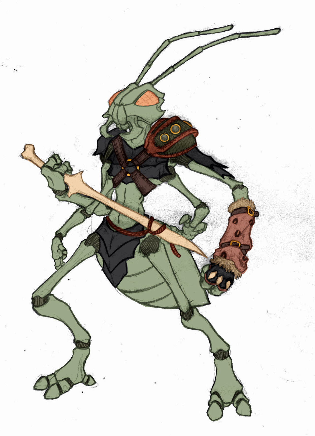 Thri Kreen Brawler By Xatoga On Deviantart
