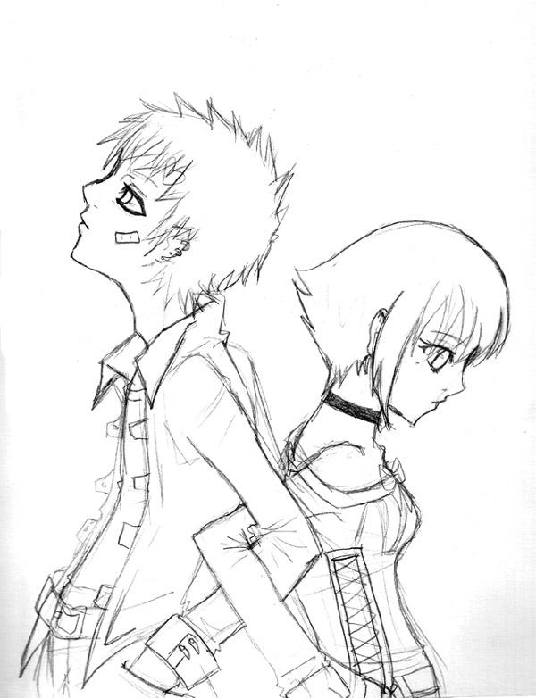 GaaHina - Back to back by Judgement-Kratos on DeviantArt