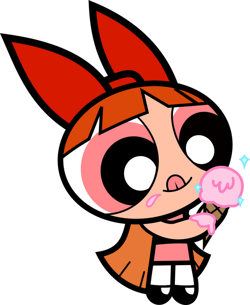 Blossom Eating Ice Cream Requested By Philllord On Deviantart