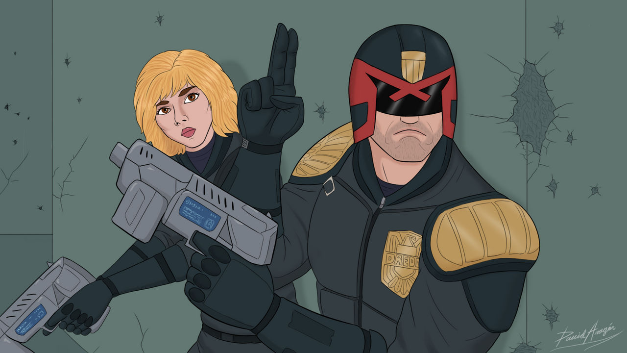 Judge Dredd And Judge Anderson By Davidaragon95 On Deviantart