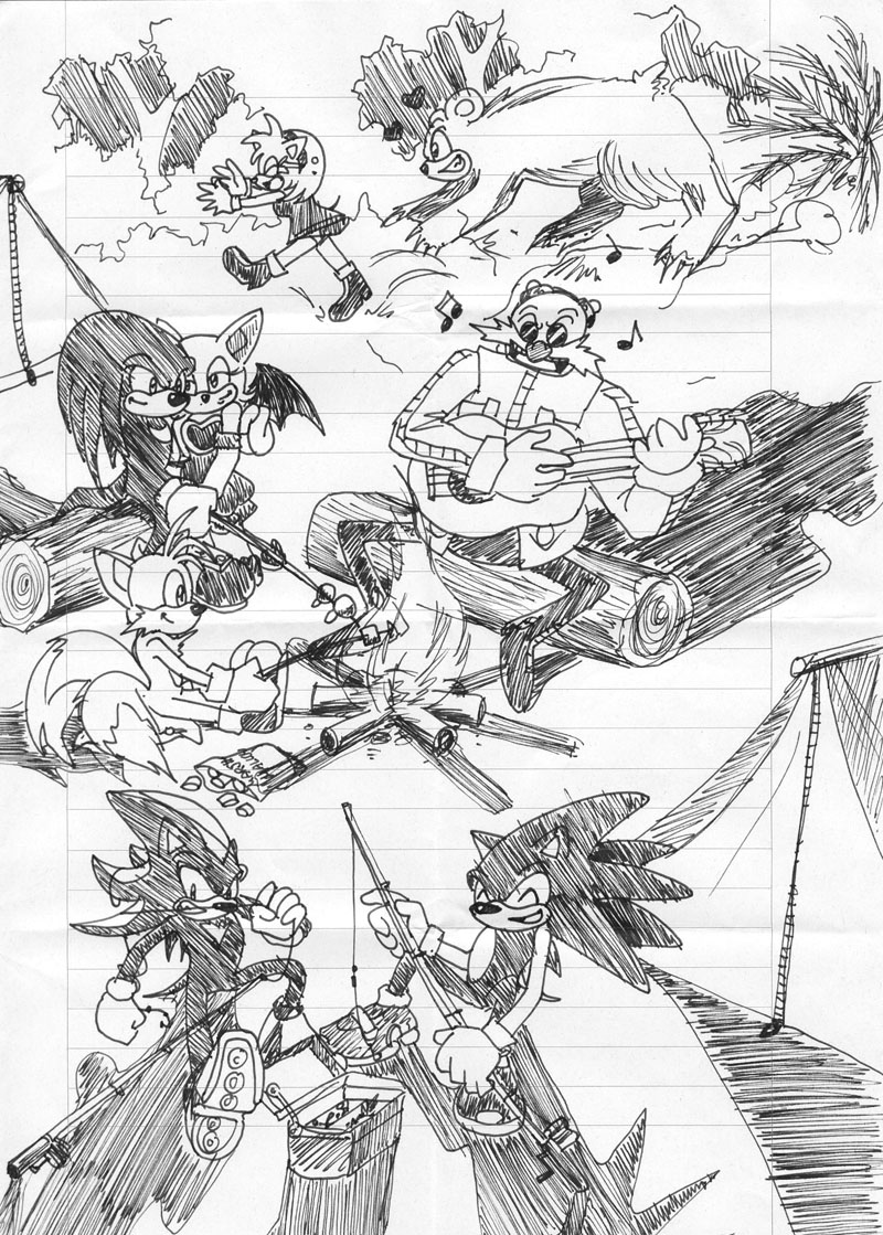Sonic Camping by PikKurou on DeviantArt