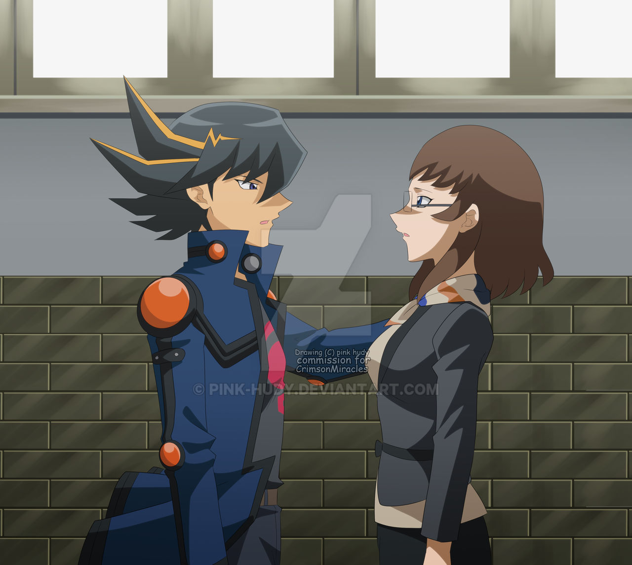 Commission Yusei And Estelle 6 By Pink Hudy On Deviantart