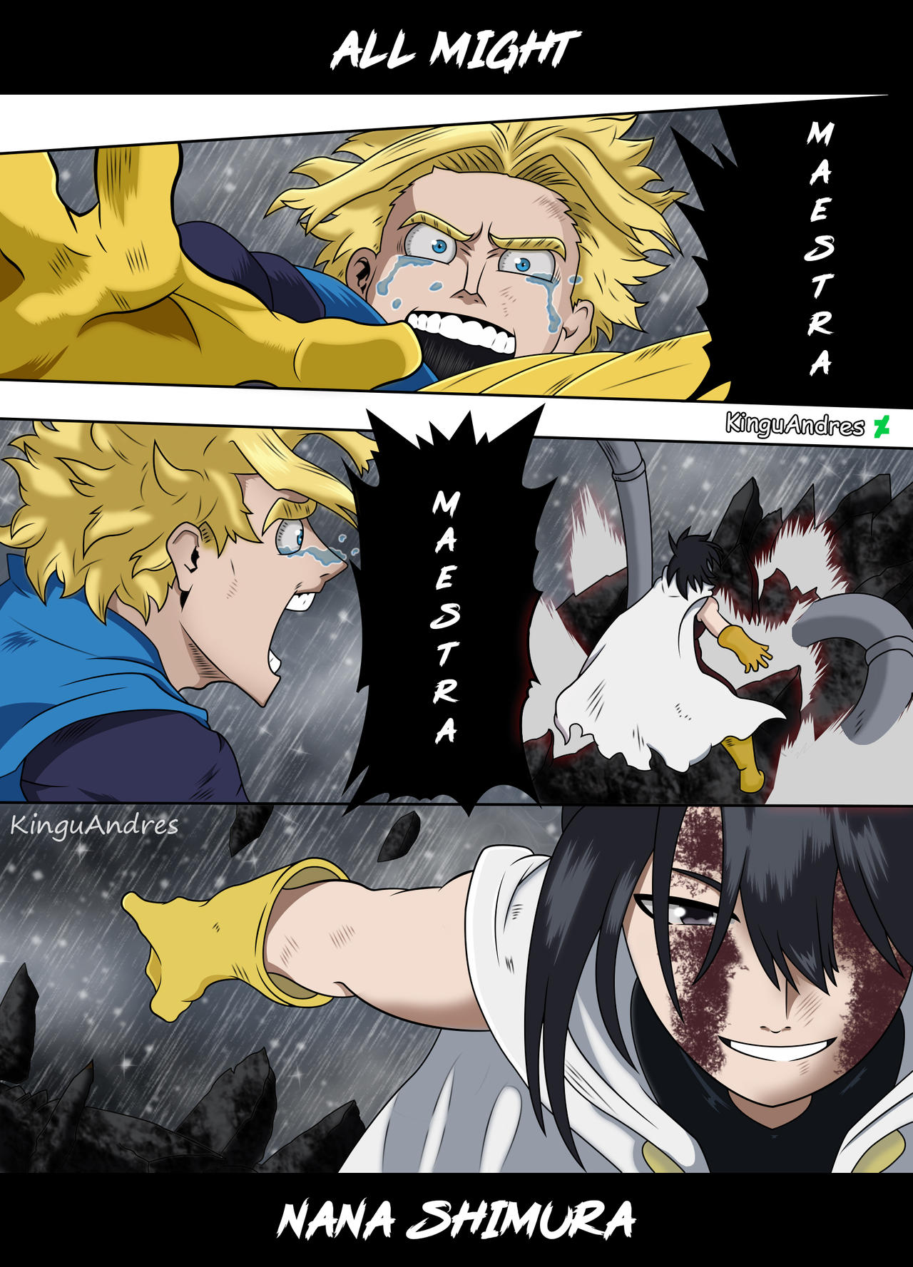 All Might And Nana Shimura Manga Especial By Kinguandres On Deviantart