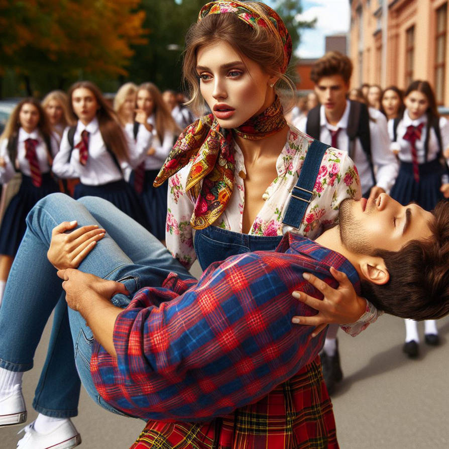 Schoolgirl Lift Carry Nora Carry Teacher Mr Lee By Wanderer326 On