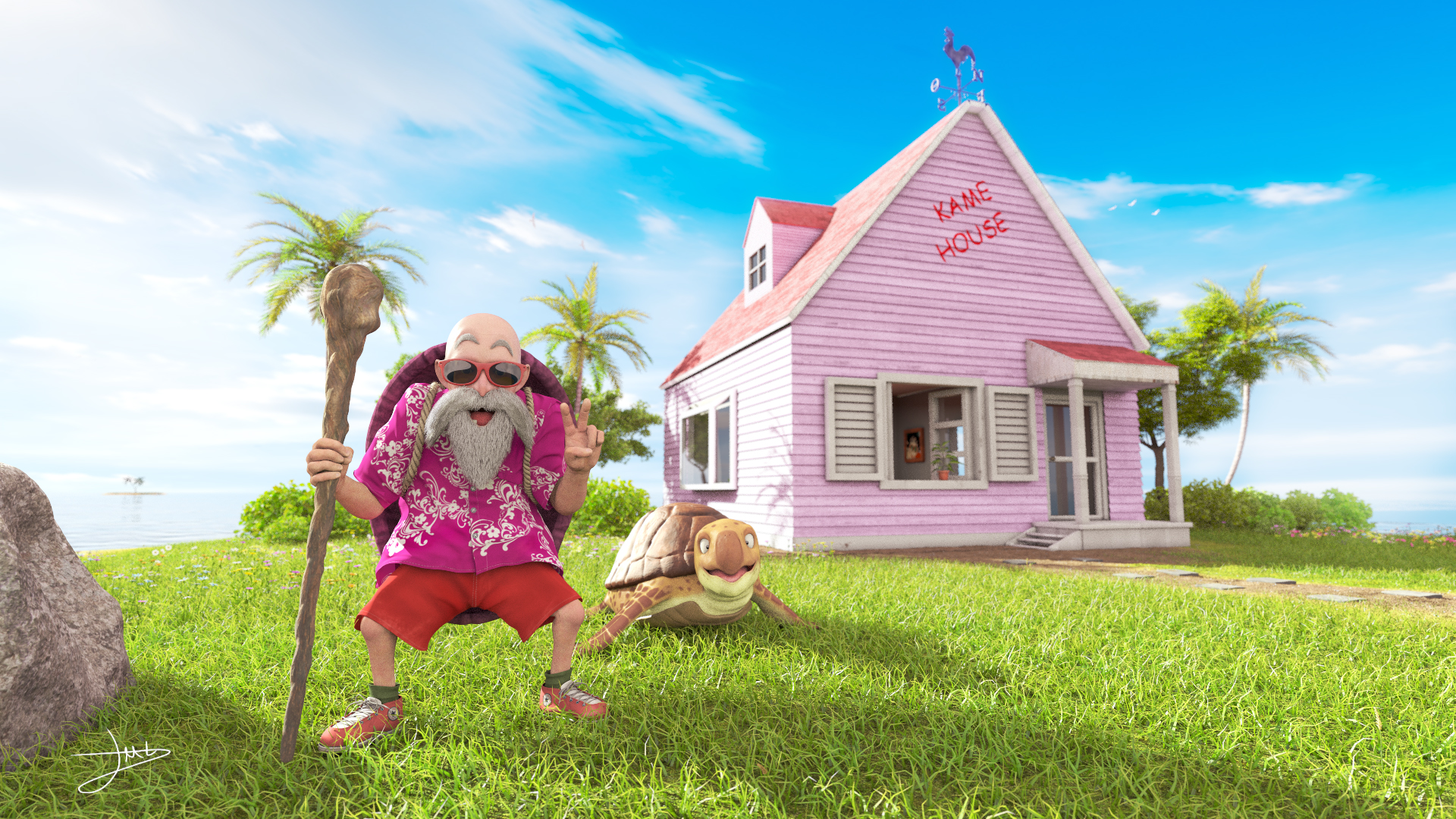 Master Roshi Fan Art By John Lozano On Deviantart