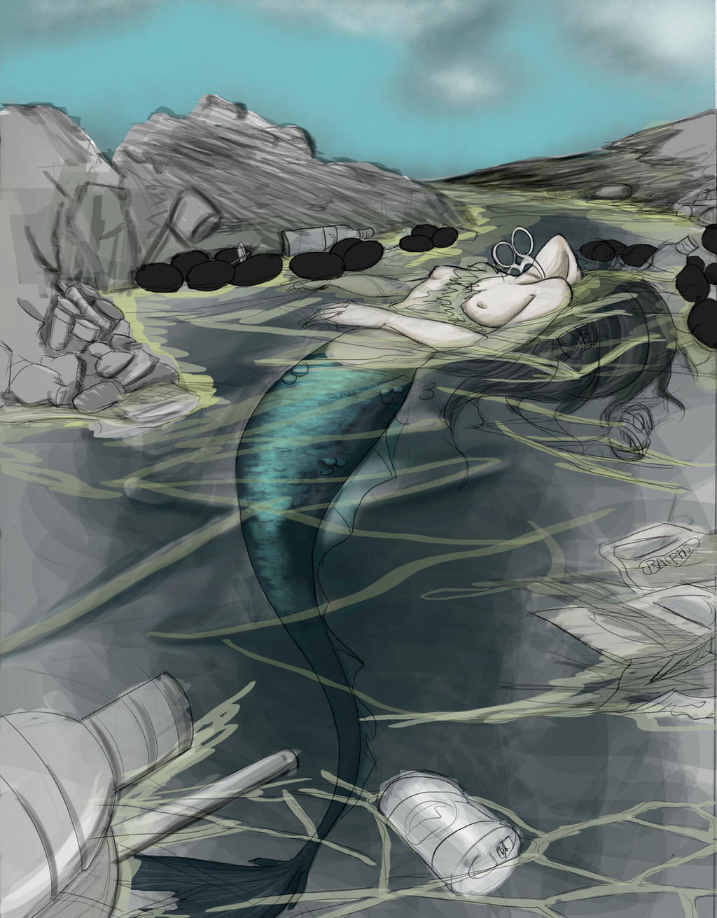 Mermaid Dead By Jvldesigns On Deviantart