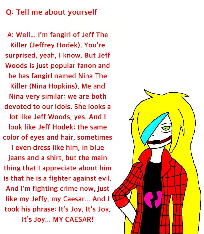 Stasy The Killer S Biography By Ale Gotica12 On Deviantart