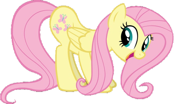 Mlp Fluttershy Looking At Her Cutie Mark By Rupahrusyaidi On Deviantart