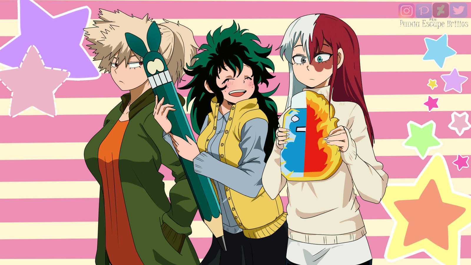 My Hero Academia Genderbend Girls By Starts Creative On Deviantart