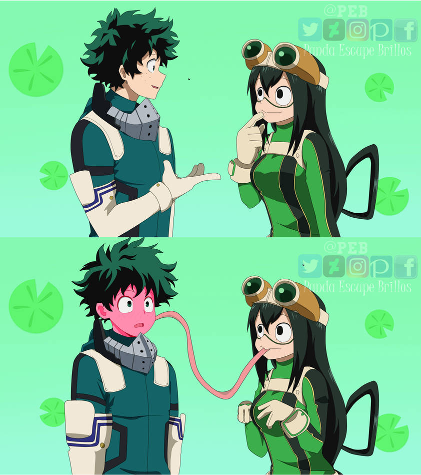Froppy Kiss For Deku By Peb99 On Deviantart