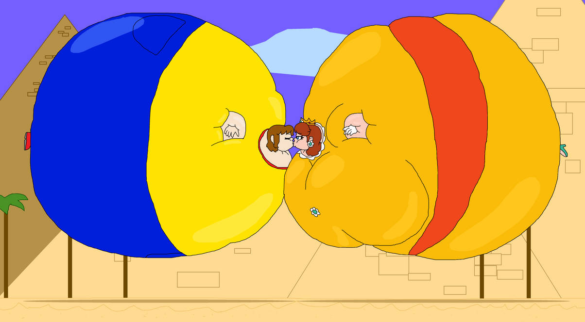 Mario Blade 64 Mb64 And Daisy Inflation Kiss By Ifd Aviary On Deviantart