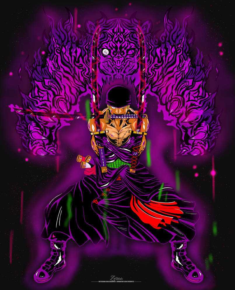 Roronoa Zoro Fan Art By Zeroartzz On Deviantart