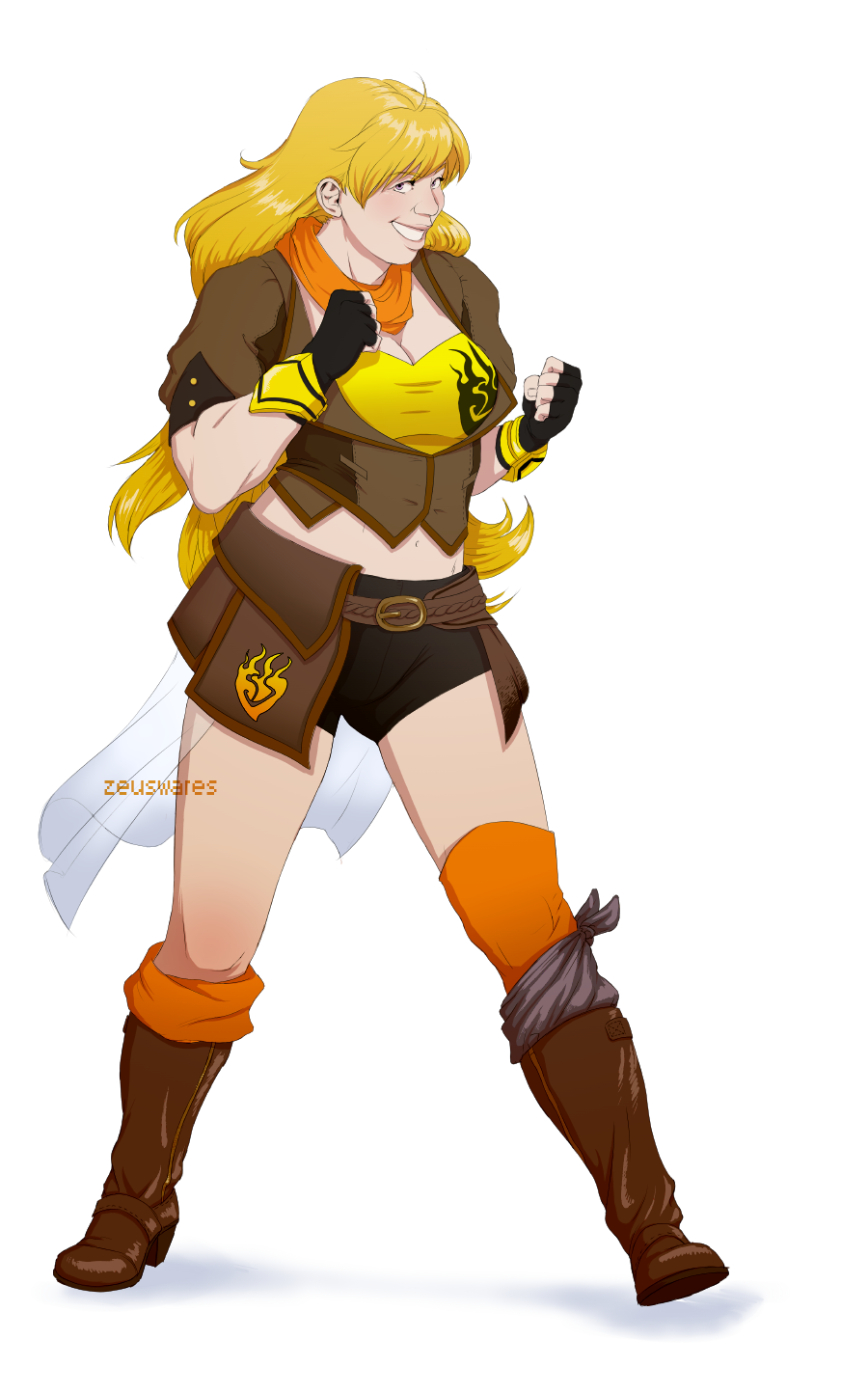 Rwby Yang By Zeus Arts On Deviantart