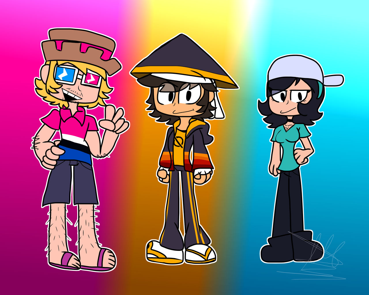 Bamburai Banjex And Bamberly But Humans By Lamprini1234 On Deviantart