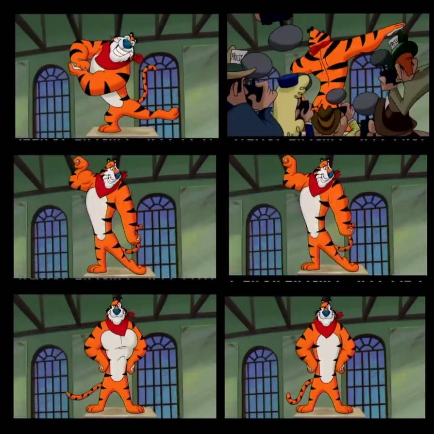 Tony The Tiger Flexing By Pandagilr0801 On Deviantart