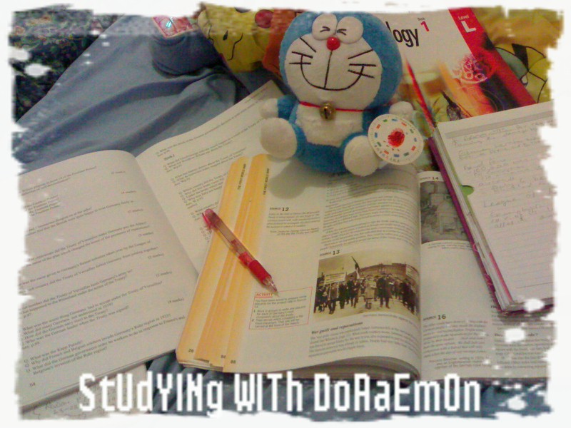Studying with Doraemon by yamazakimiyu on DeviantArt