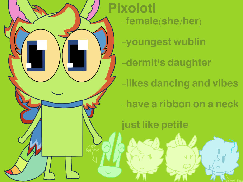 Pixolotl Reference Sheet By Trixieberrymoon12 On Deviantart