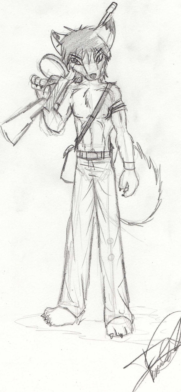 Wulf With Tommy Gun By Vixen Sexy On Deviantart
