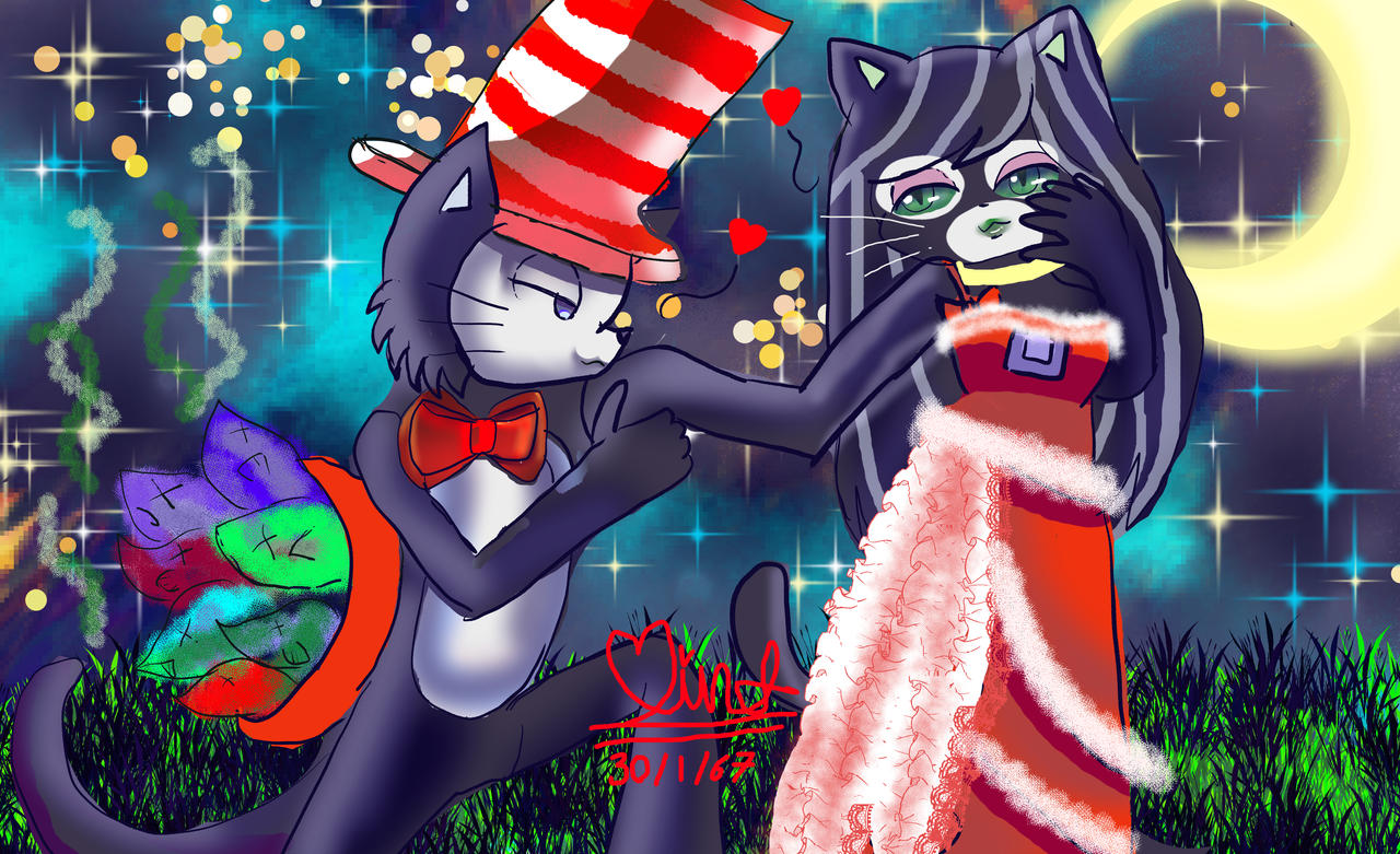 Cat And Panthy Valentines By Maithehedehog On Deviantart