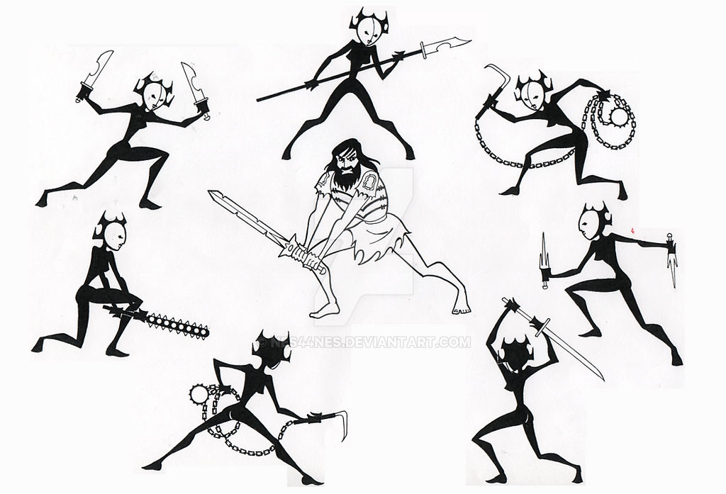 Samurai Jack Vs Daughters Of Aku By Nes44nes On Deviantart