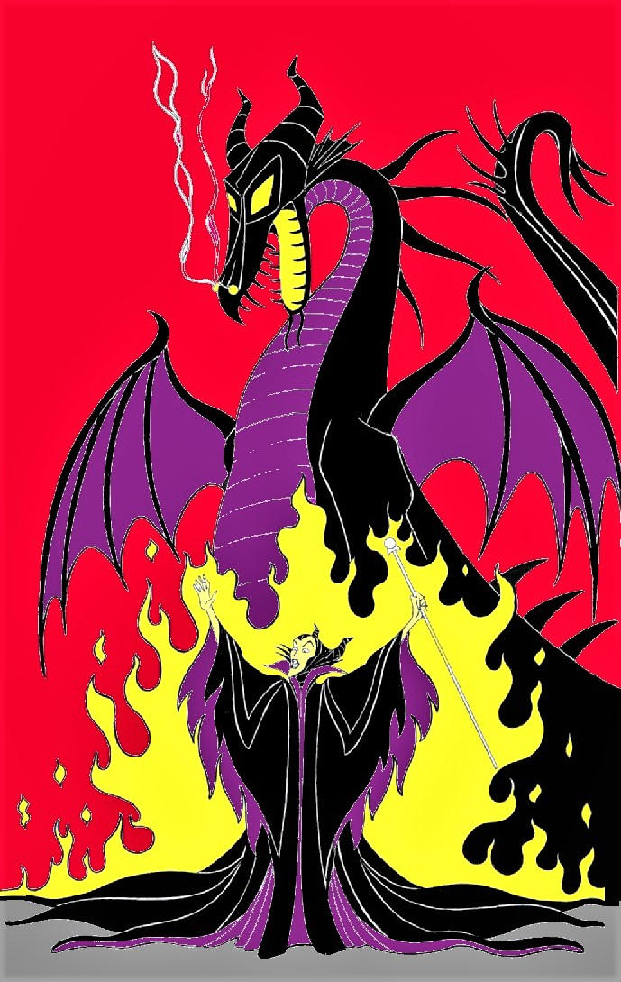 Sleeping Beauty Maleficent Transformed Dragon By Nes44nes On Deviantart