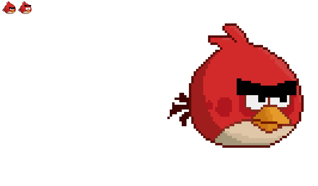 Red Angry Birds Sprite By Nootnoot640 On Deviantart