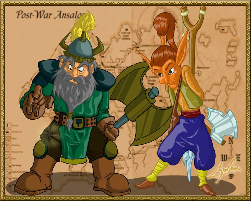 Dragonlance Flint and Tas by azrael-al10 on DeviantArt