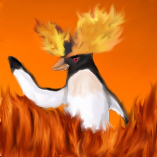 Penguin Elemental: Fire by werepenguin on DeviantArt
