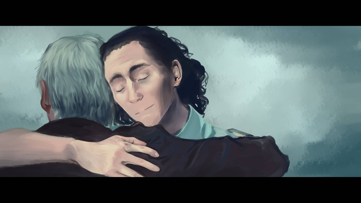 Loki And Mobius Hug By Lazydeya On Deviantart