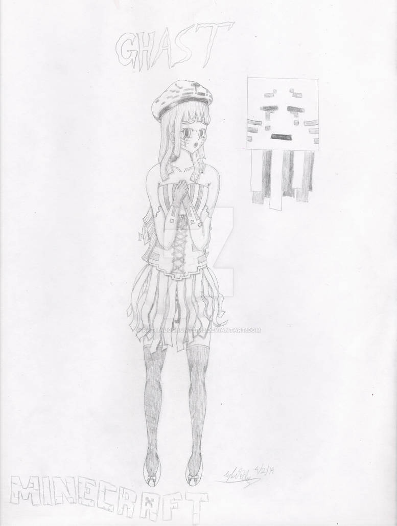 Minecraft Mob Girl Ghast By Rathaloshunter13 On Deviantart
